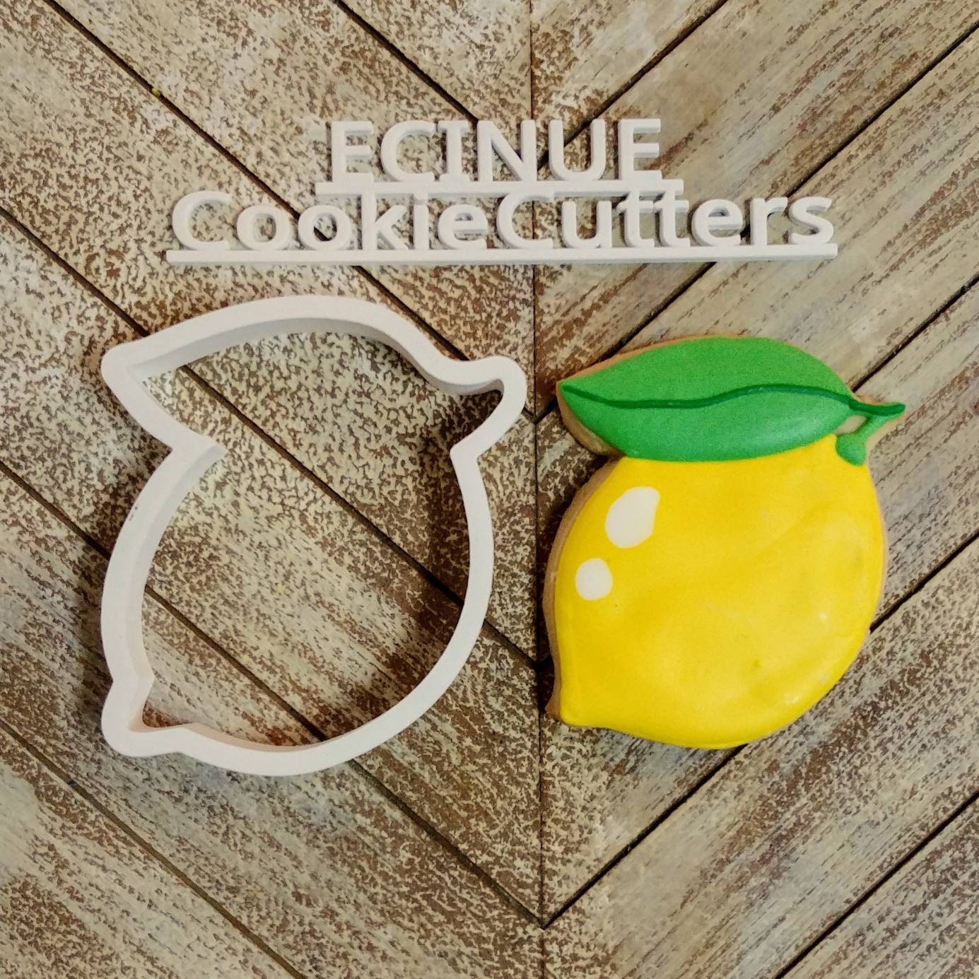 Lemon With Leaf Cookie Cutter - Etsy