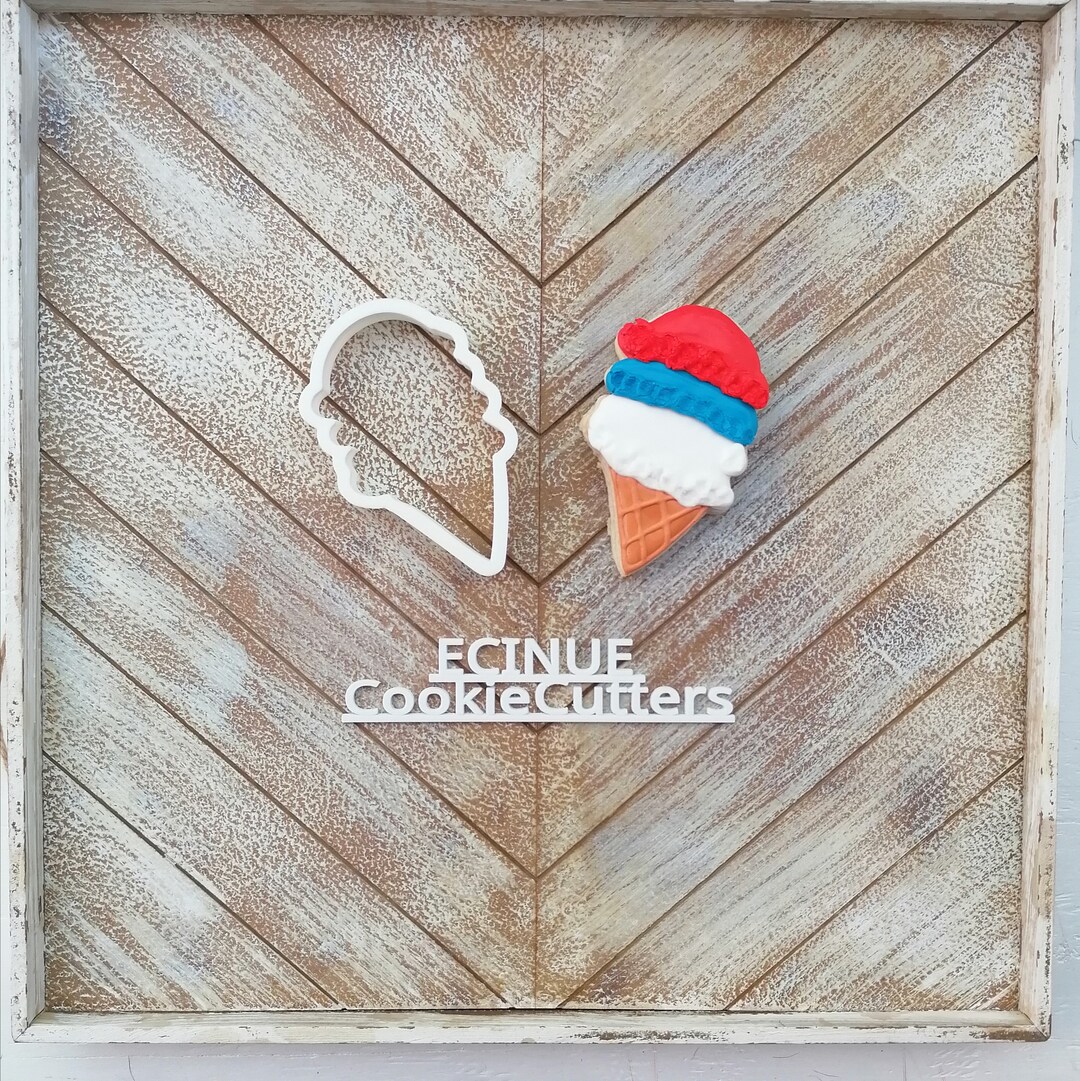 Ice Cream Cone Cookie Cutter - Etsy