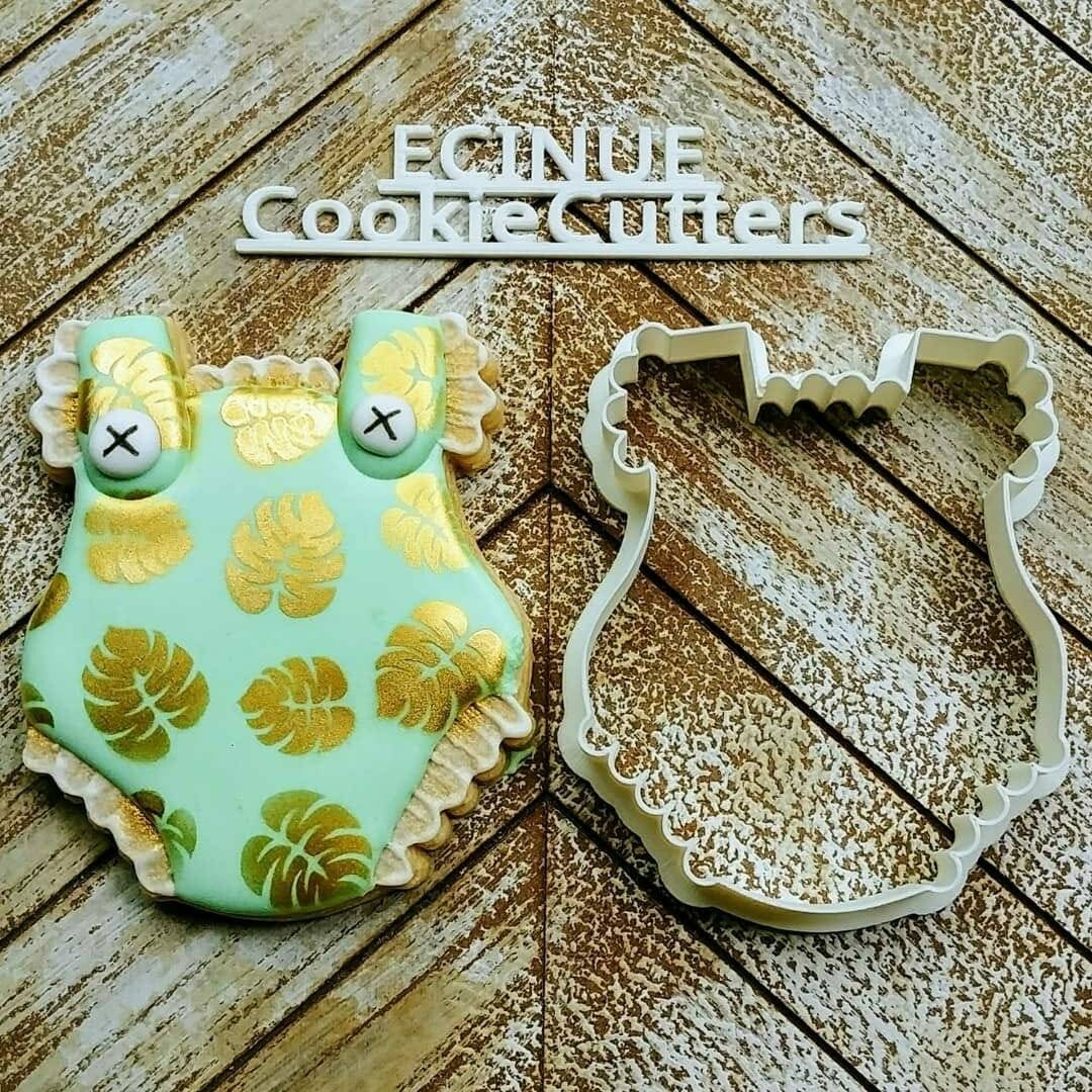 Baby girl romper Cookie Cutter | Etsy