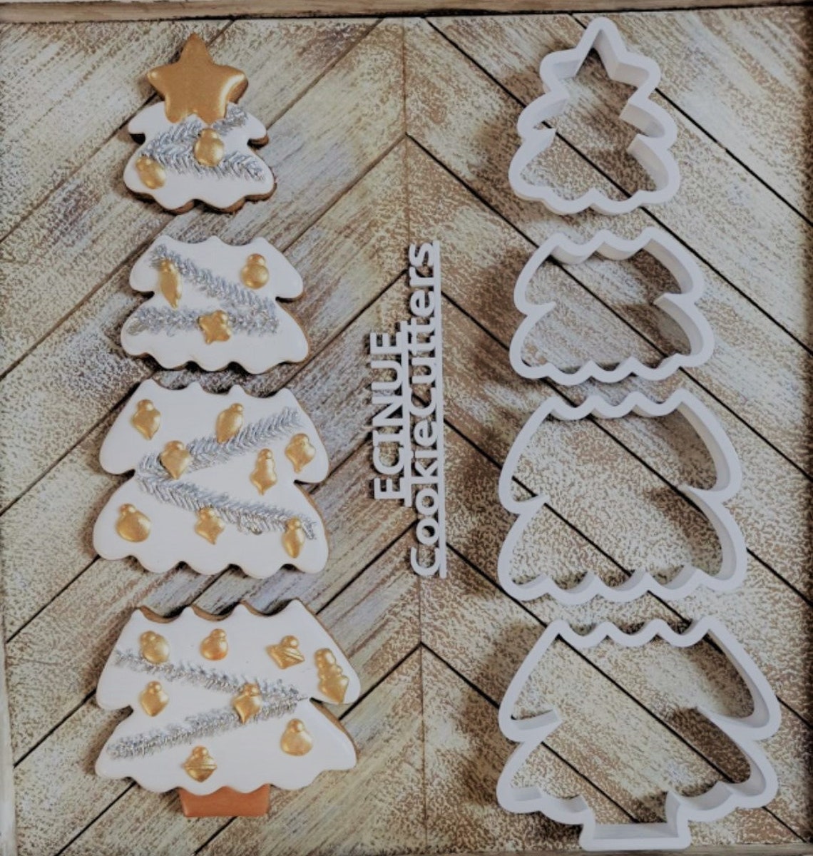 Christmas Tree Cookie Cutter Set - Etsy