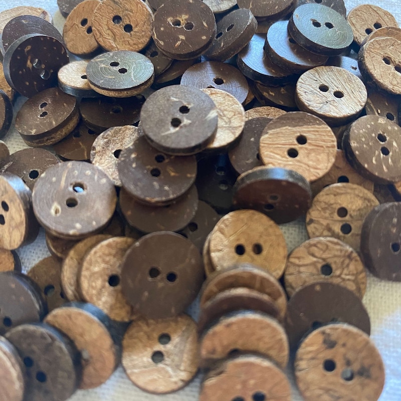 Coconut Shell Button - Etsy