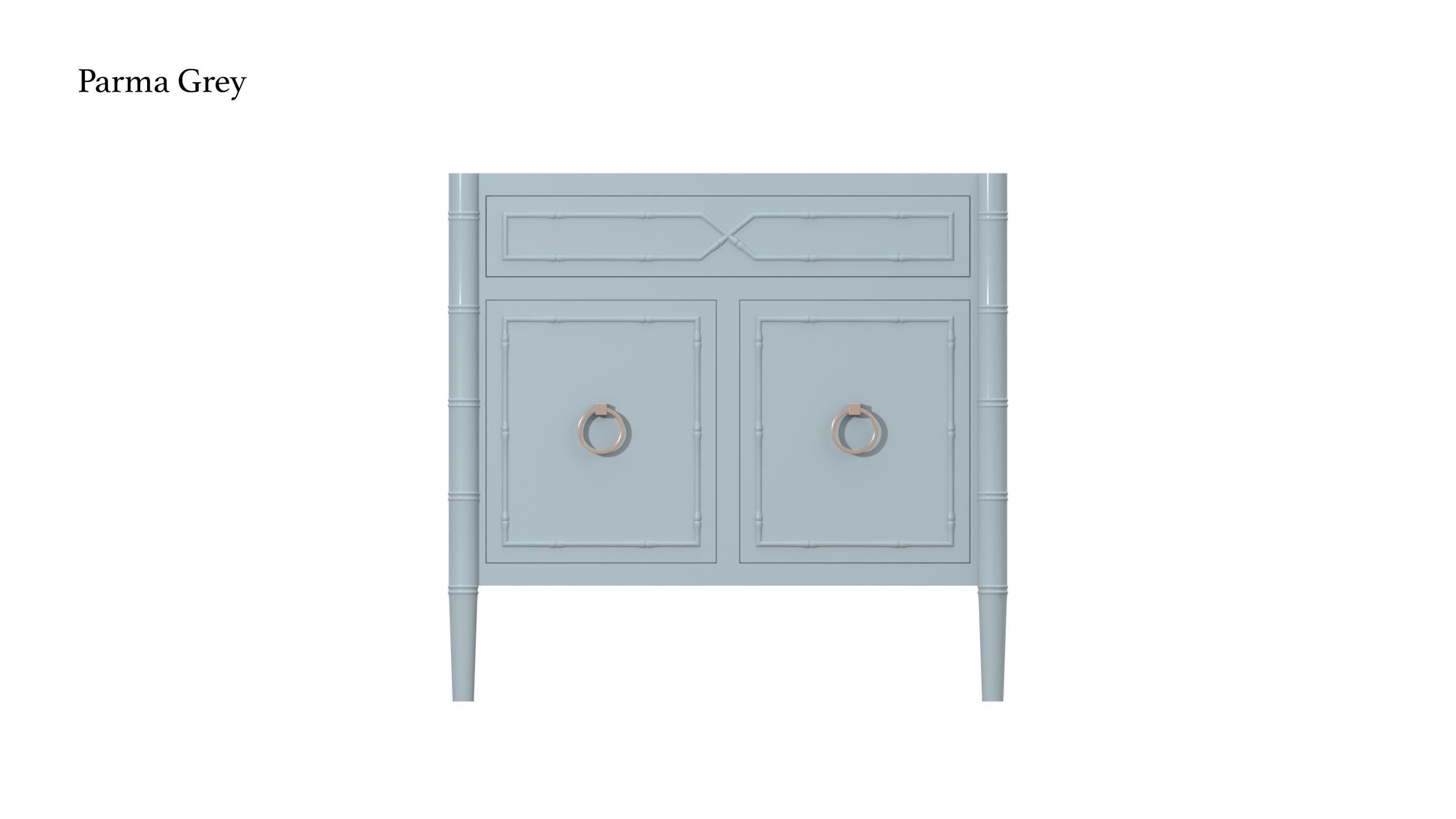 Custom-built Faux Bamboo Bath Vanity Base - 36" Long - Etsy