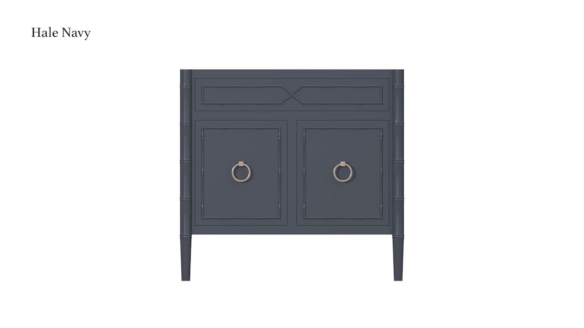 Custom-built Faux Bamboo Bath Vanity Base - 36" Long - Etsy