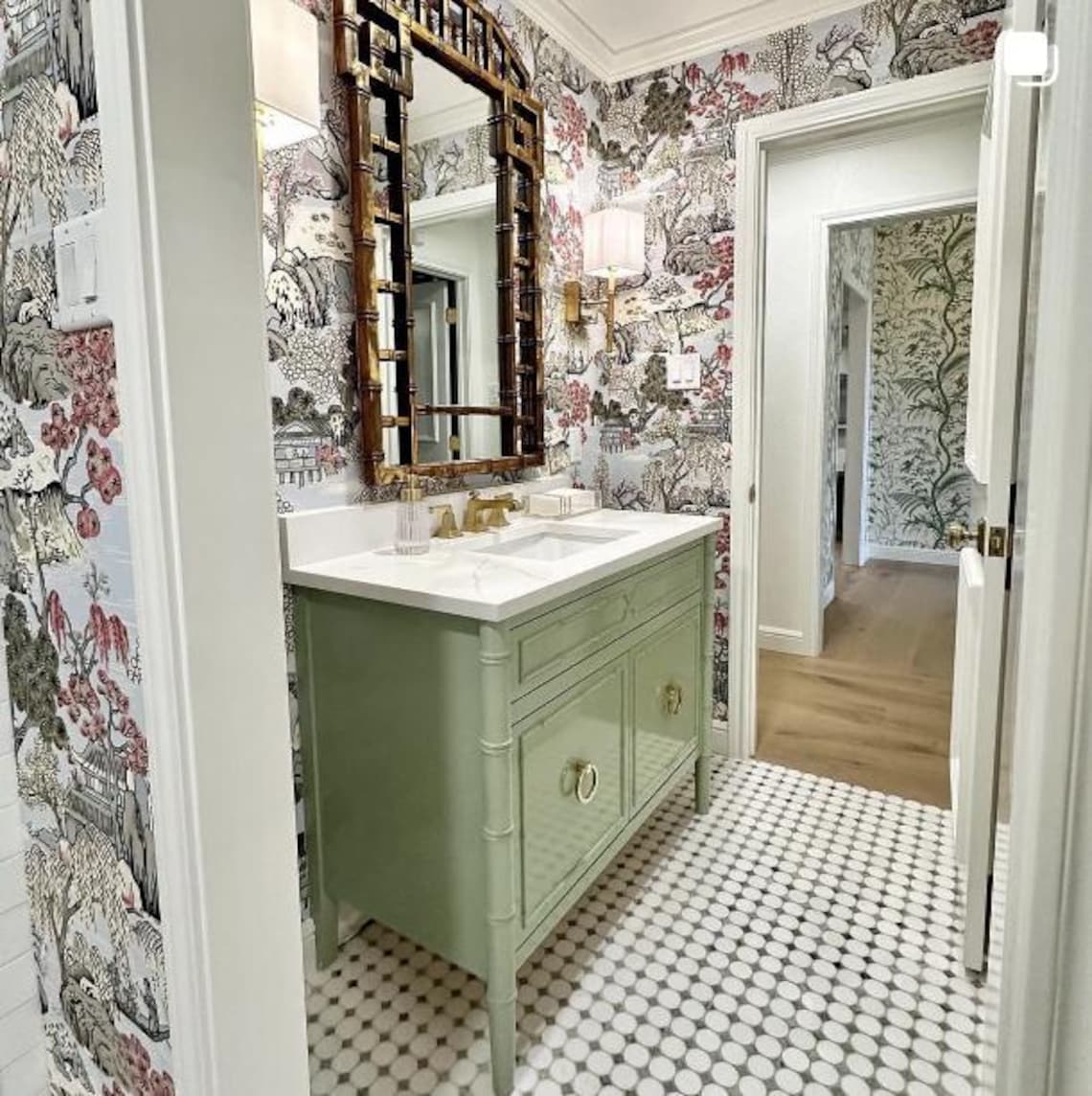 Custom-built Faux Bamboo Bath Vanity Base - 36" Long - Etsy