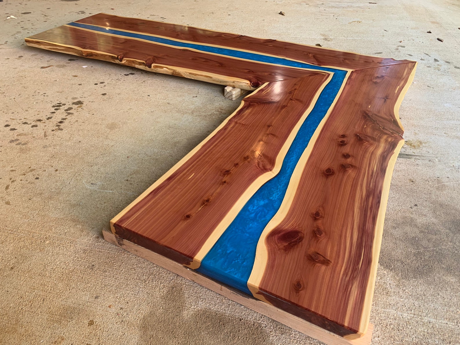 Finished Cedar Bar Tops - Fully Finished Ready to Install— Custom Size ...