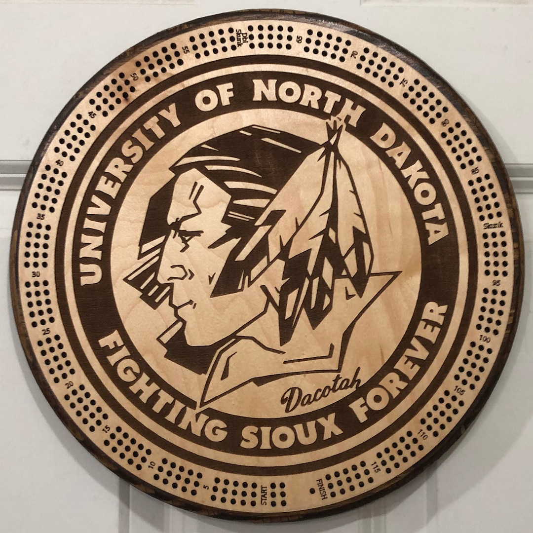 Custom College Mascot Cribbage Board: Engraved Wood, Card Storage, Team ...