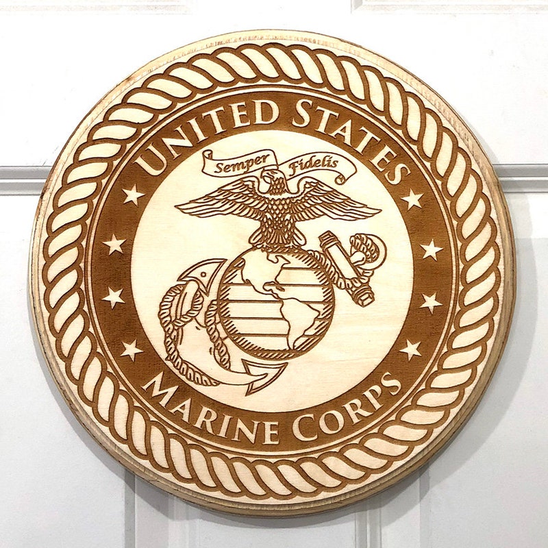Marine Corps Plaque - Etsy
