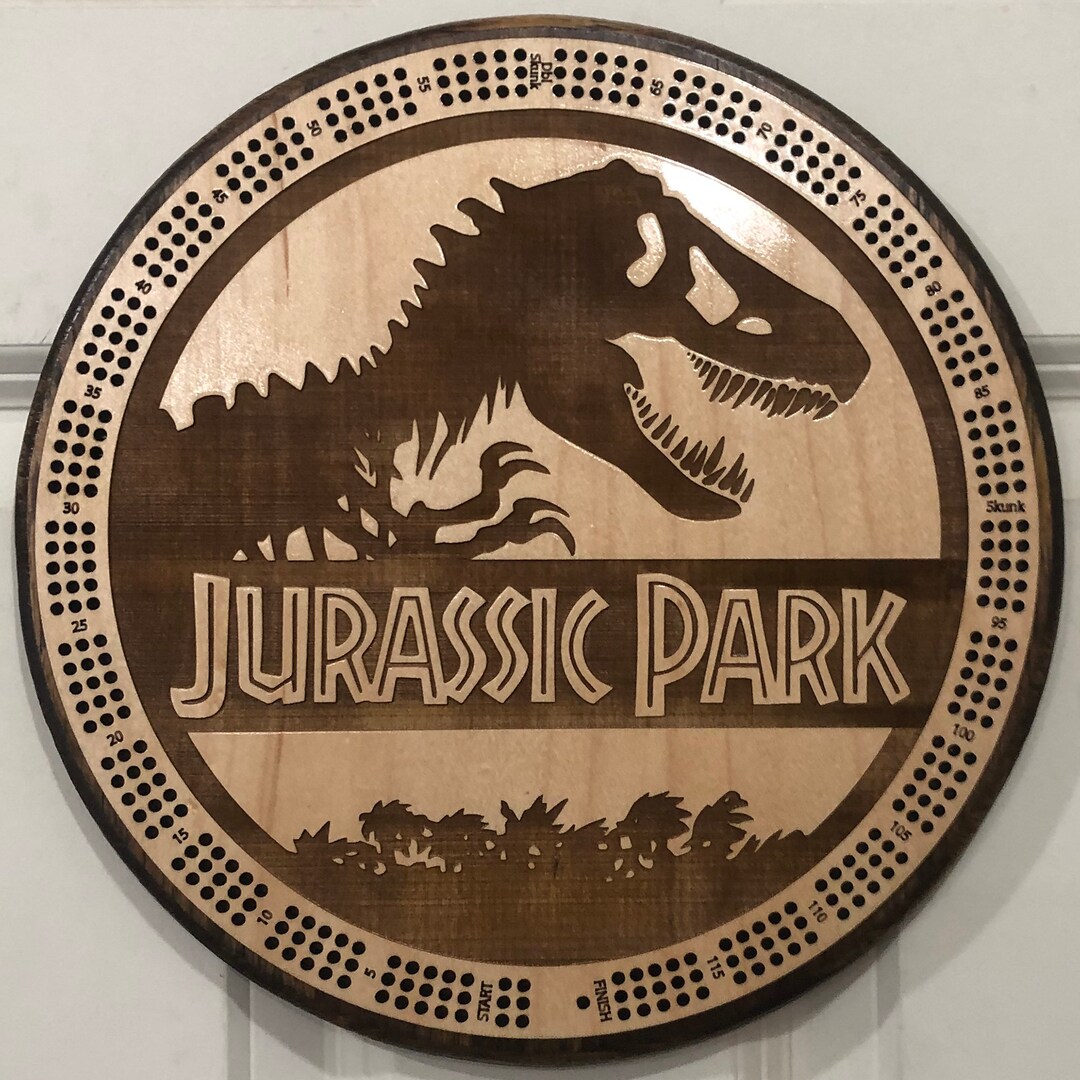 Custom Movie Logo Cribbage Board and Plaque - 3 Tracks of 120 Points ...