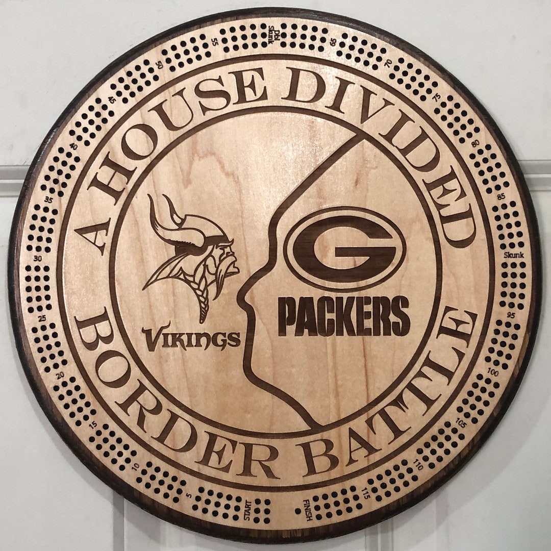 A House Divided Cribbage Board & Wall Plaque - With CARD STORAGE, 3 ...