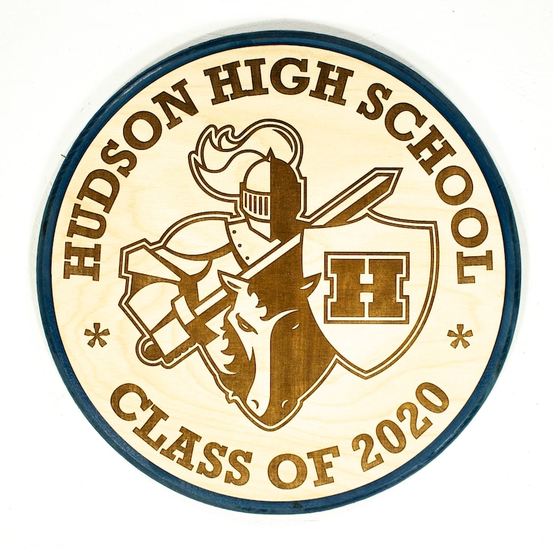 Customizable School Logo or School Mascot Graduation Plaques - Etsy