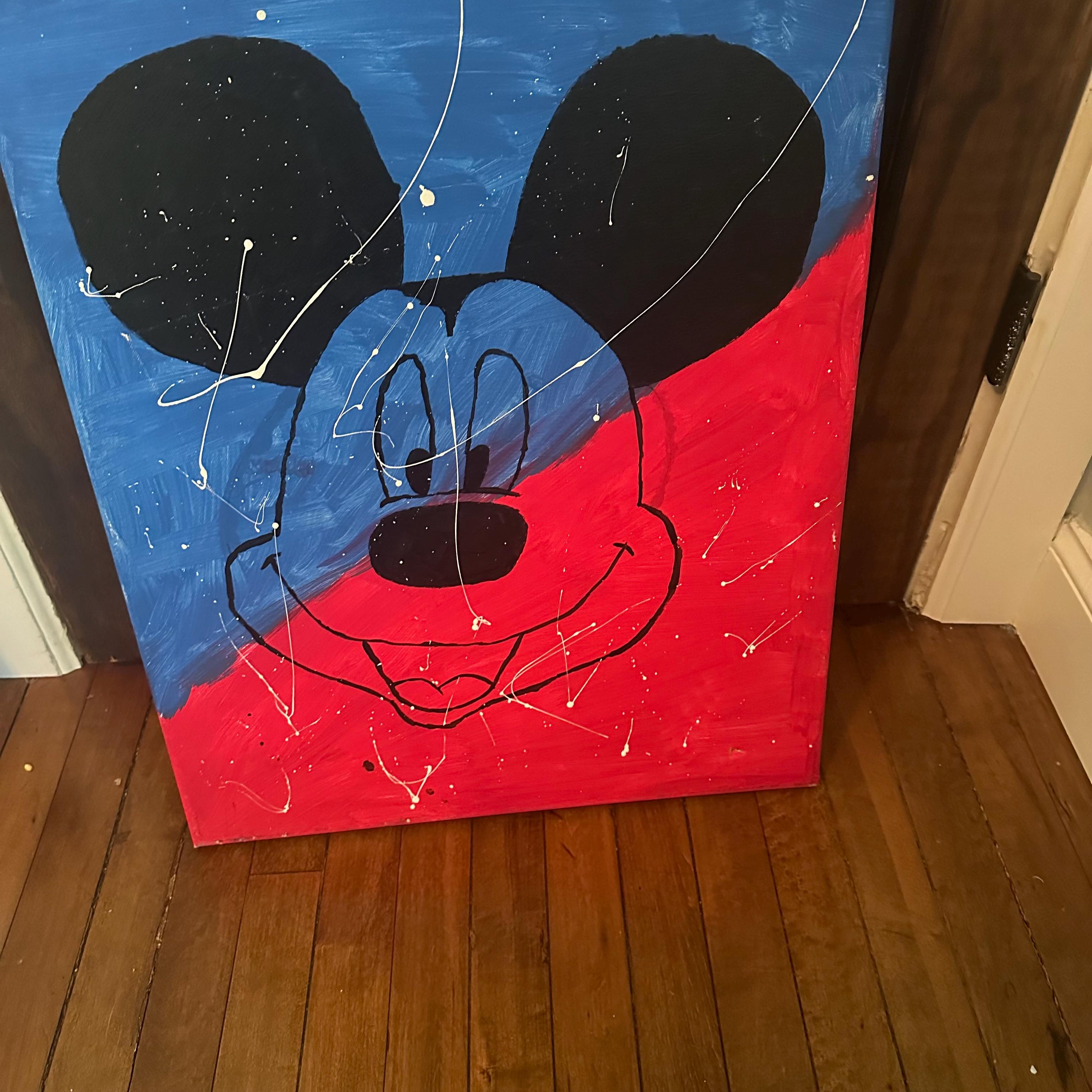 Mickey Mouse Painting - Etsy