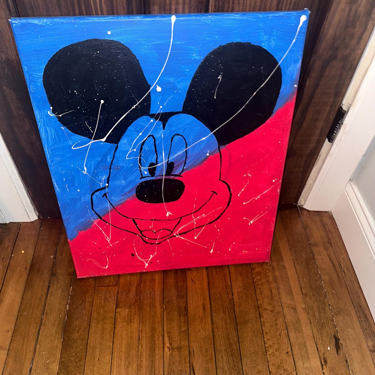 Mickey Mouse Painting - Etsy