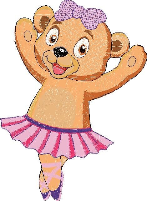 Dancing Bear Embroidery Digital Download File Design Pattern - Etsy