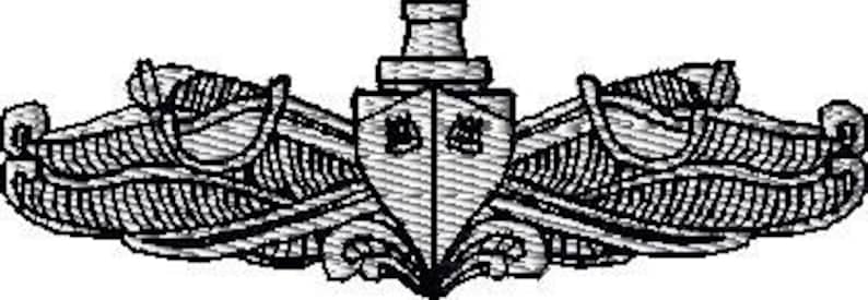 ESWS Enlisted Surface Warfare Specialist Pin Embroidery File Design - Etsy