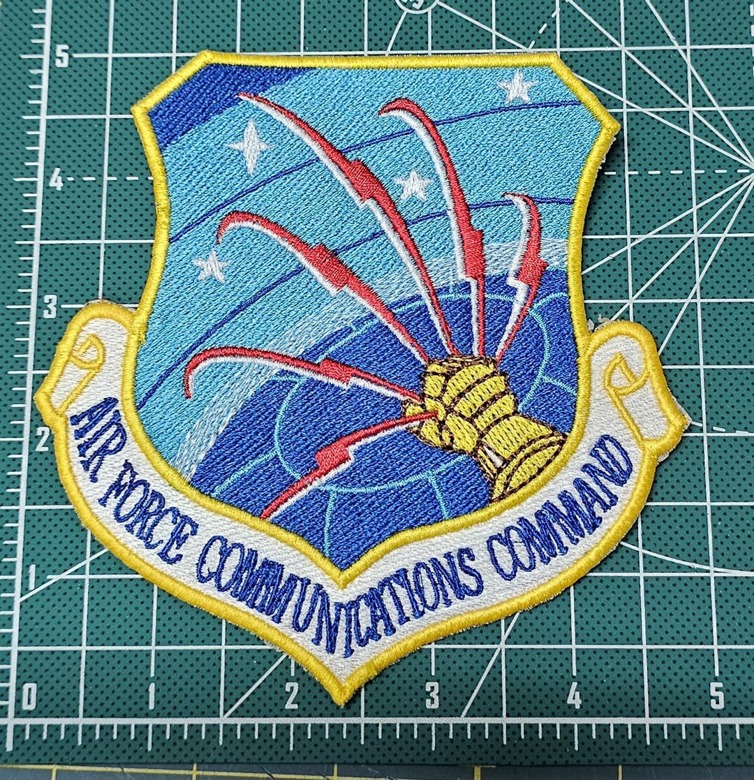 USAF Air Force Communications Command Patch Fully Embroidered - Etsy
