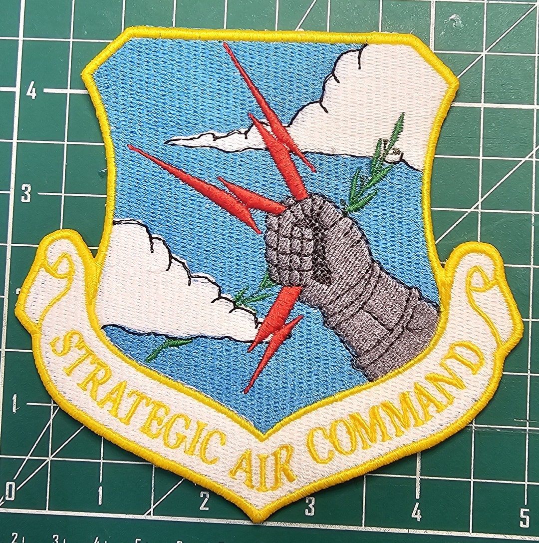 US Air Force Strategic Air Command Embroidered Patch 4.9" Free Shipping ...