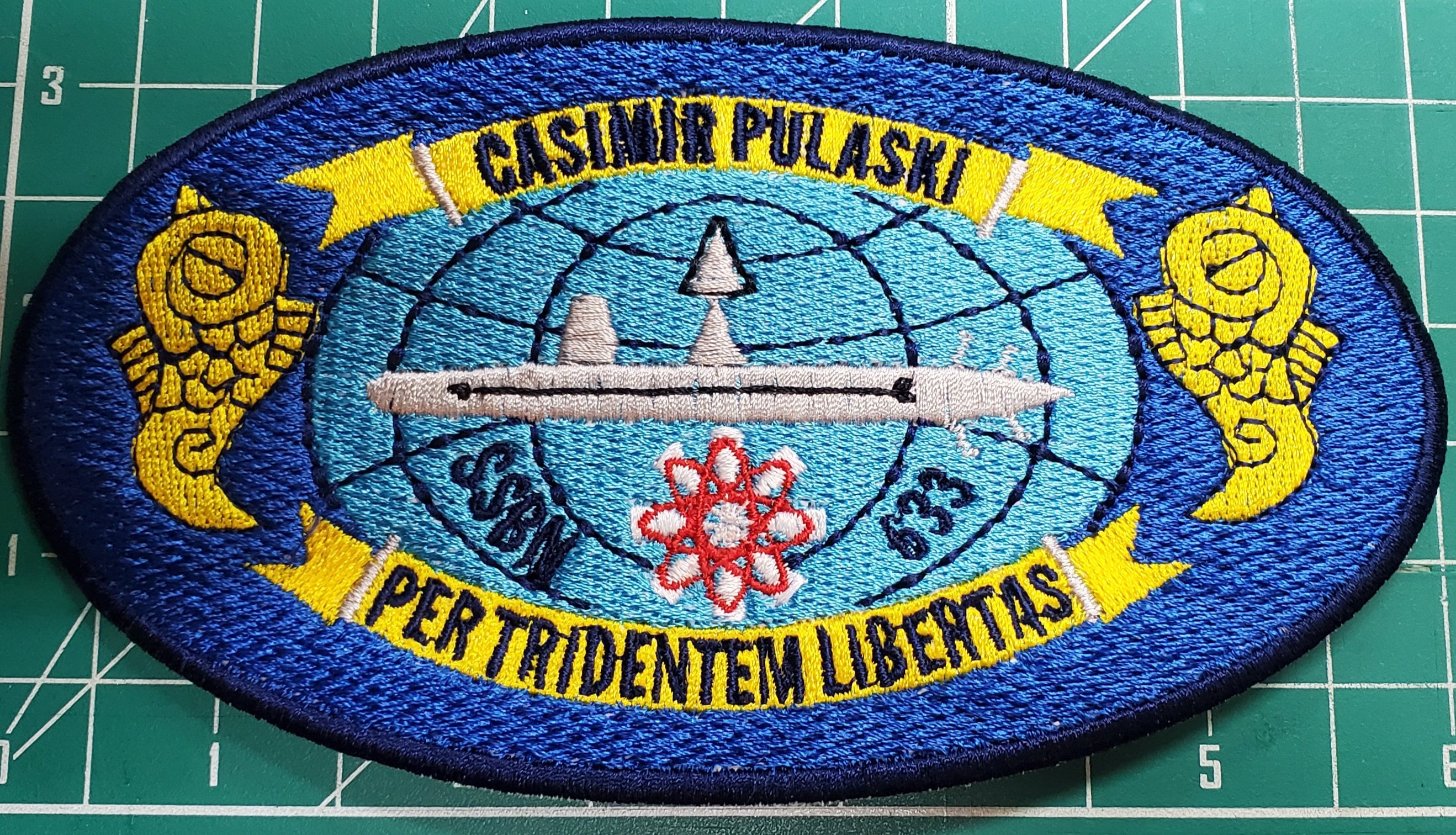 USS Casimir Pulaski SSBN-633 Embroidered Ships Patch Free Shipping - Etsy
