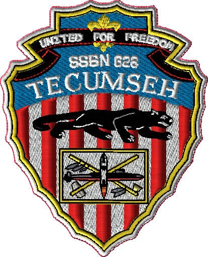USS Tecumseh Ships Patch SSBN-628 Free Shipping - Etsy