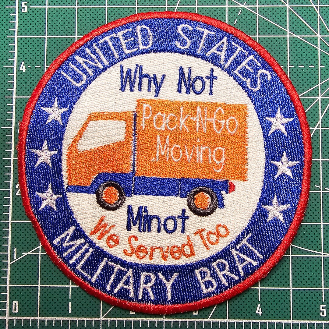 Military Brat Army Navy Air Force Marine Corp Coast Guard Embroiderer ...