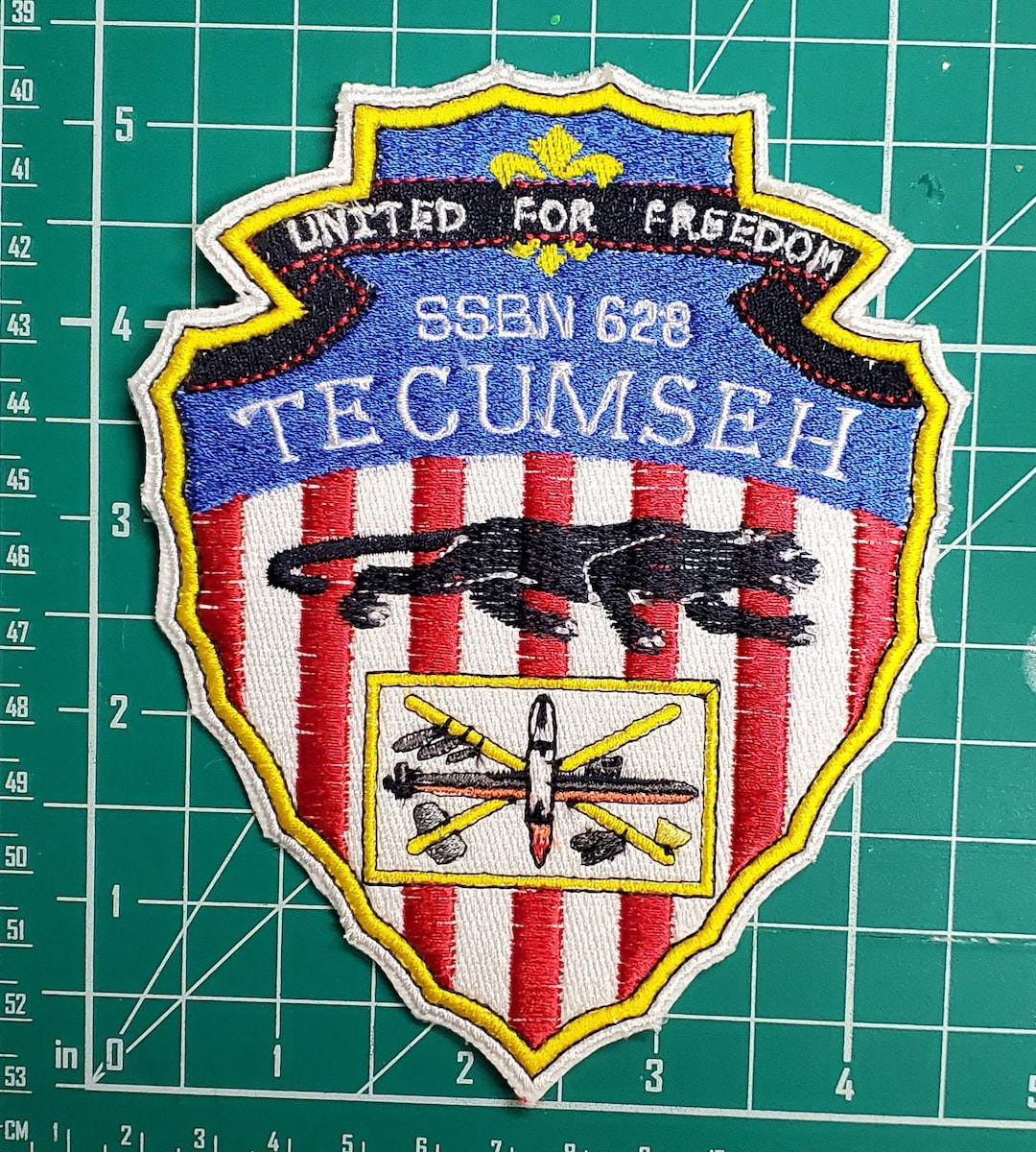 USS Tecumseh Ships Patch SSBN-628 Free Shipping - Etsy
