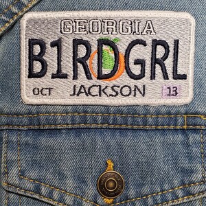 Custom Embroidered State License Plate Patches Free Shipping - Etsy