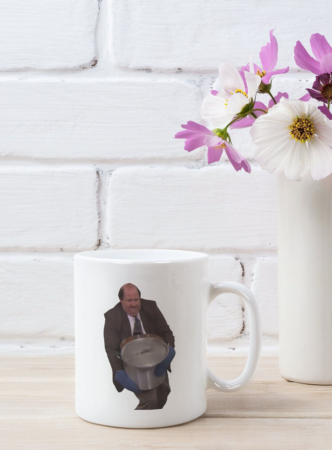 Kevin Spills His Chili Office Merch Funny Cup 11 Oz Ceramic - Etsy