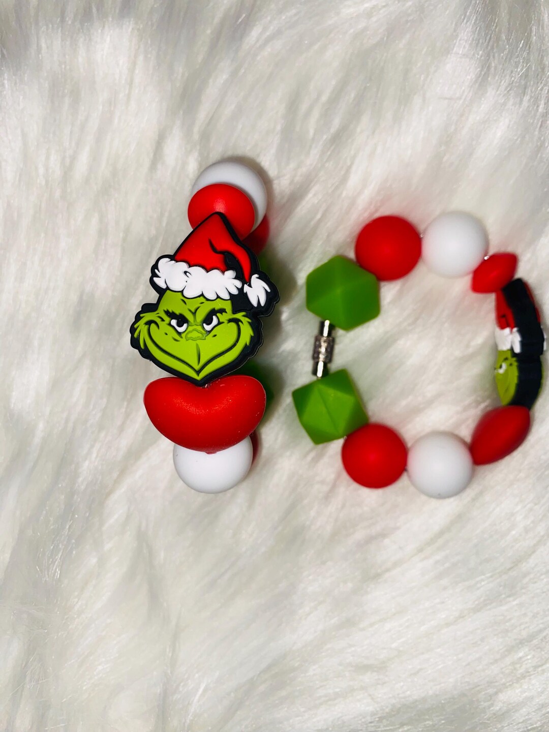 Grinch Cup Charms - Etsy