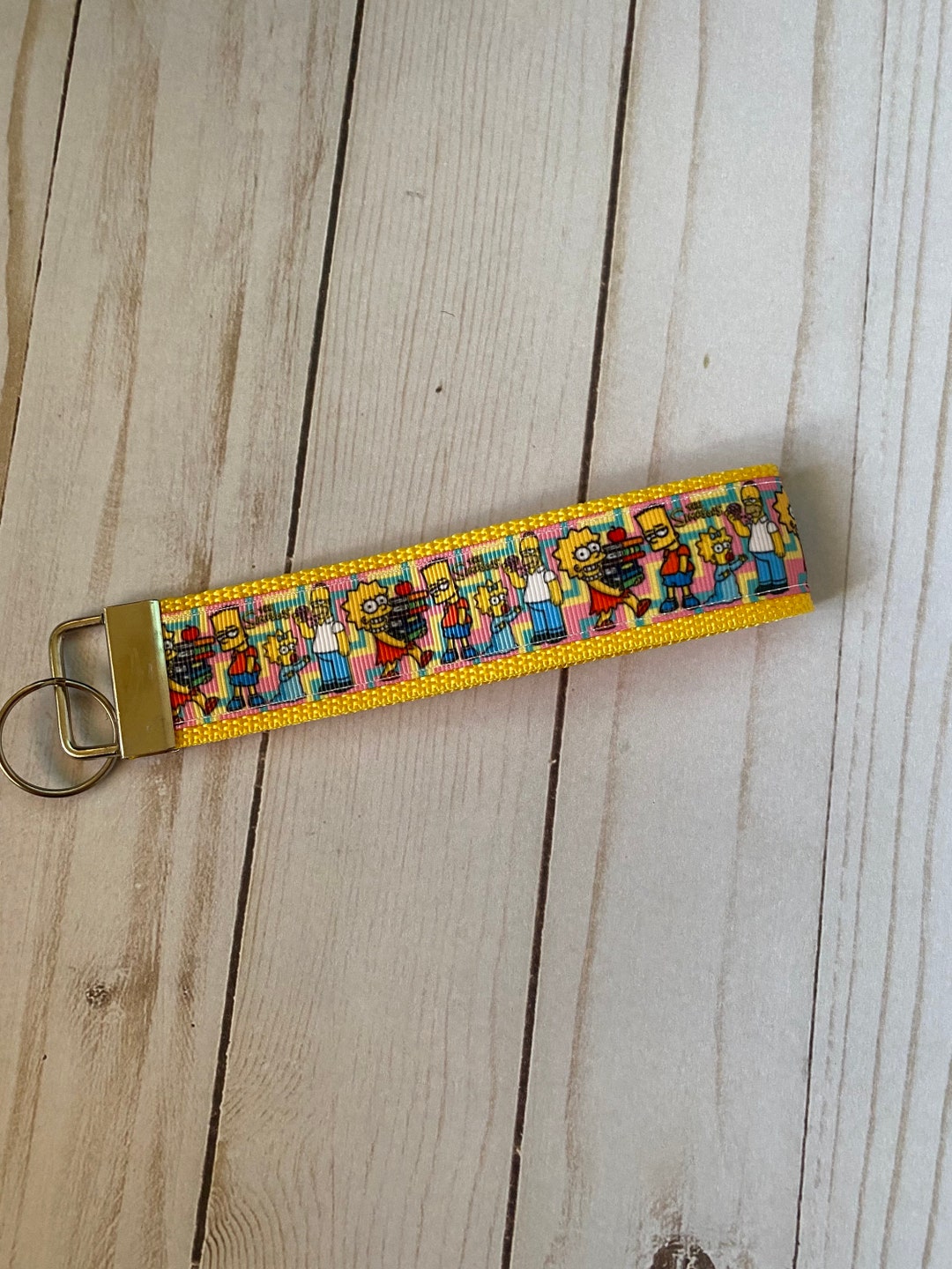 Simpsons Inspired Keychain - Etsy