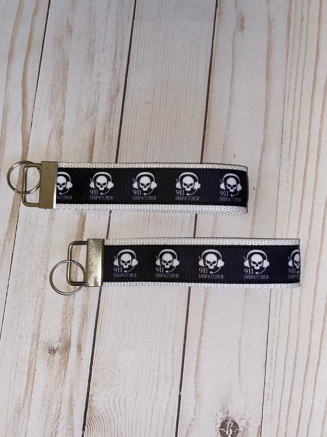 911 Skull Dispatcher Keychain 6 - Etsy