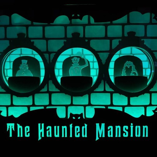 Haunted Mansion Shadow Box Hitchhiking Ghosts SVG PNG Jpeg - Etsy