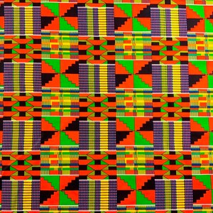 Pink Kente Mask Head Wrap Scarf Bandana, Filter Pocket Washable ...