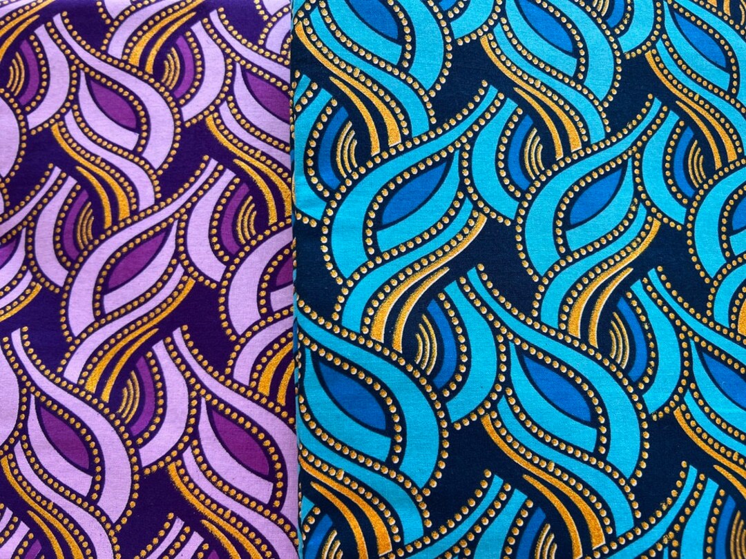 Metallic Purple Fabric by the Yard, Abstract Geometric Swirl Polka Dot ...