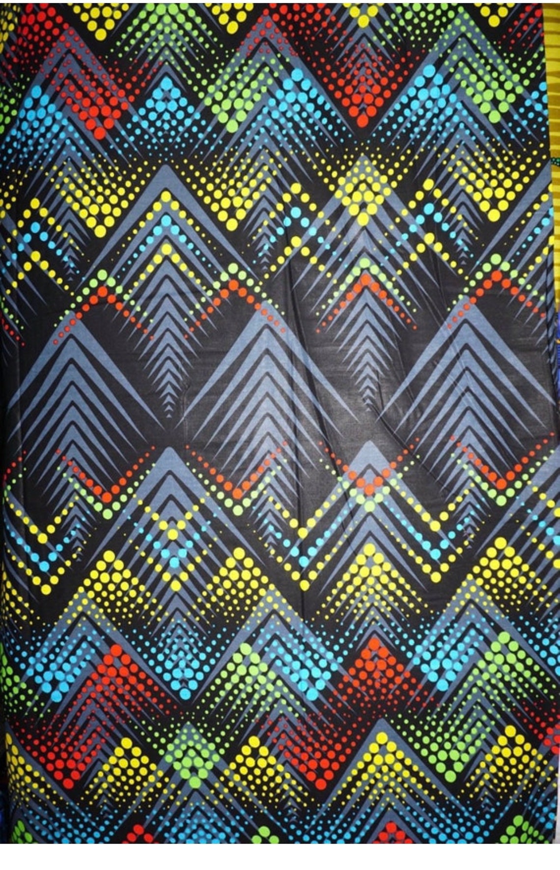 Red Polka Dot Fabric by the Yard 100% Cotton Tropical Ankara - Etsy