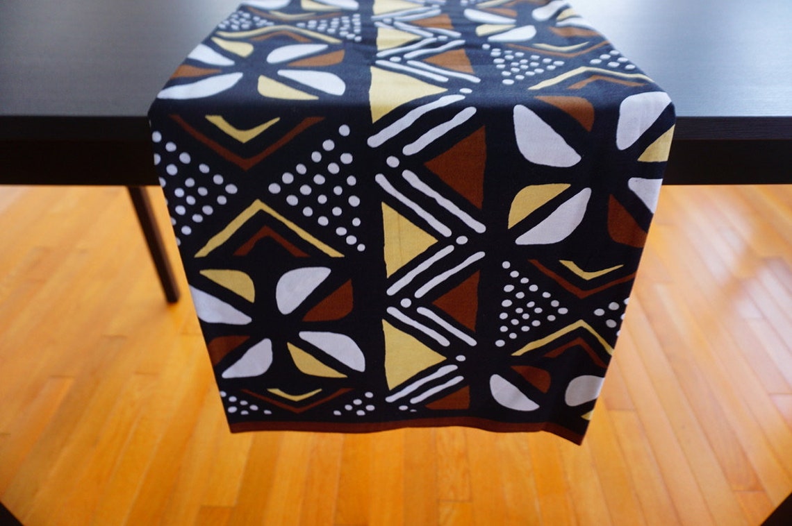 Boho Table Runner Tribal Mudcloth Ankara African Print - Etsy