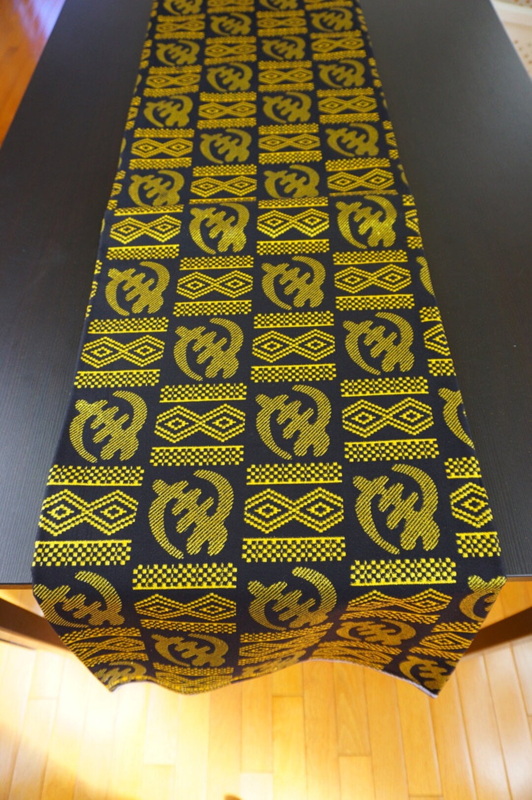 Gye Nyame Adinkra Ghana, Metallic Gold African Fabric by the Yard ...