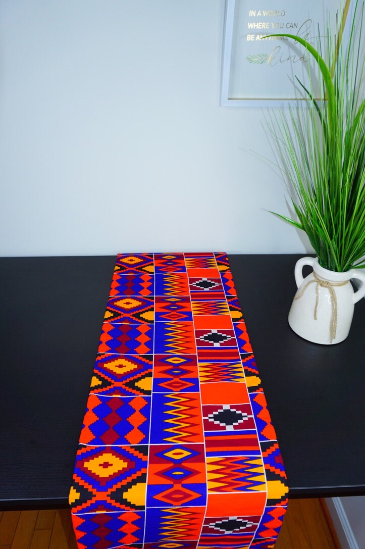 Kente Table Runner African Table Runner Ankara Home Decor | Etsy