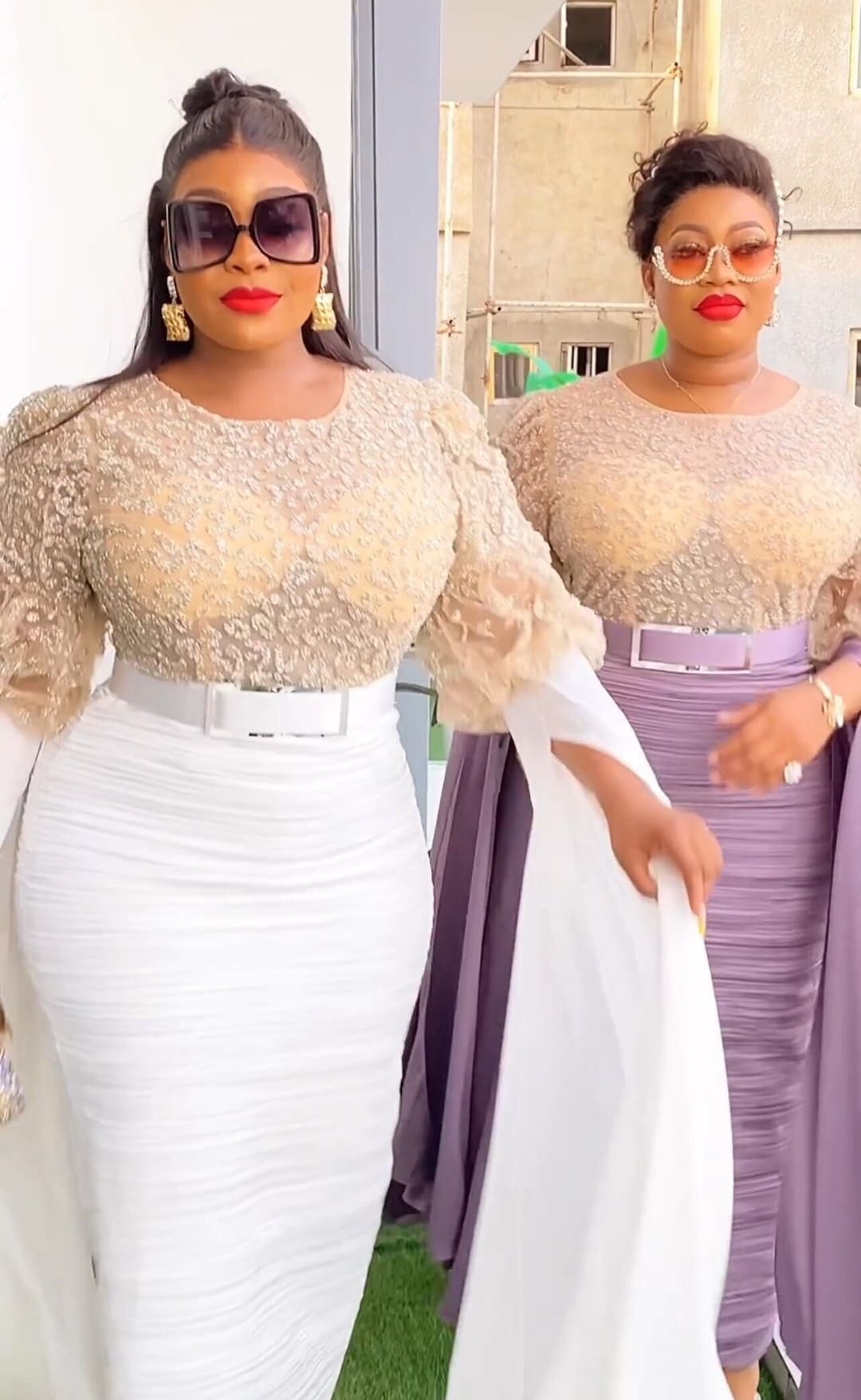 Fancy White Beaded Dress, African Party Dress Owambe Nigerian Wedding ...