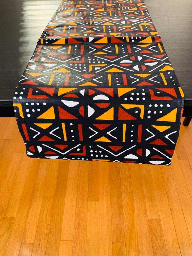 Fancy Rustic Boho Table Runner African Mud Cloth Print - Etsy