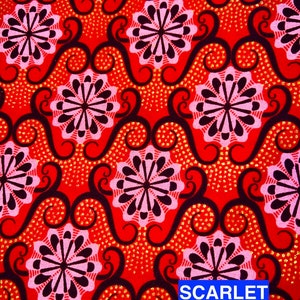 Metallic Ruby Red Fabric by the Yard, Summer Dressmaking Sewing ...