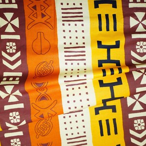 Green Mud Cloth Print Fabric by the Yard, Geometric Symbols, Boho Home ...