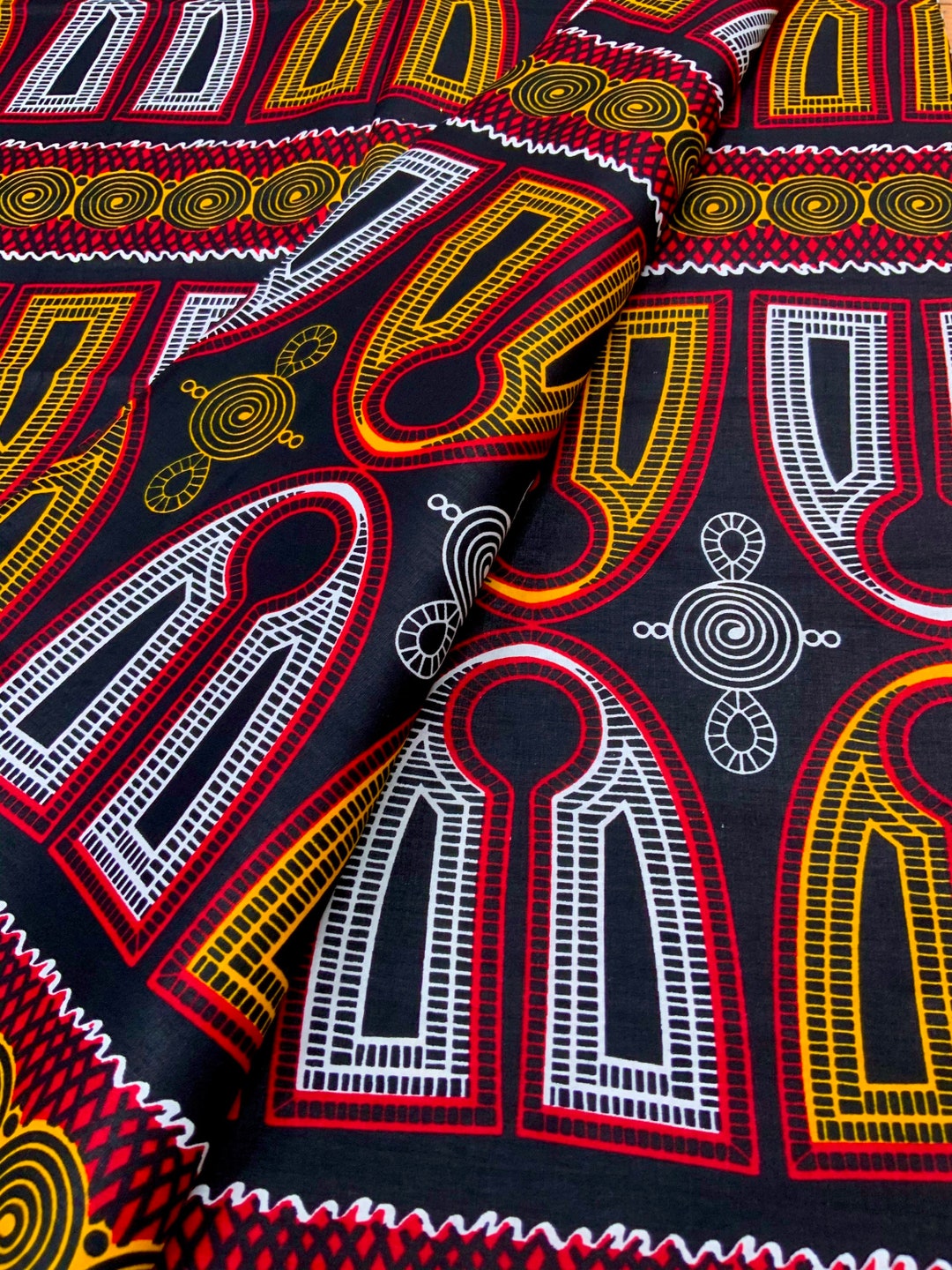 African Print Fabric by the Yard, Cameroon Ankara Mask Head Wrap ...