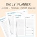 A4 SIZE-DAILY PLANNER Printable Planner Pages | Etsy