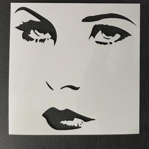 Stencil Set Woman Face Stencils Set - Etsy UK