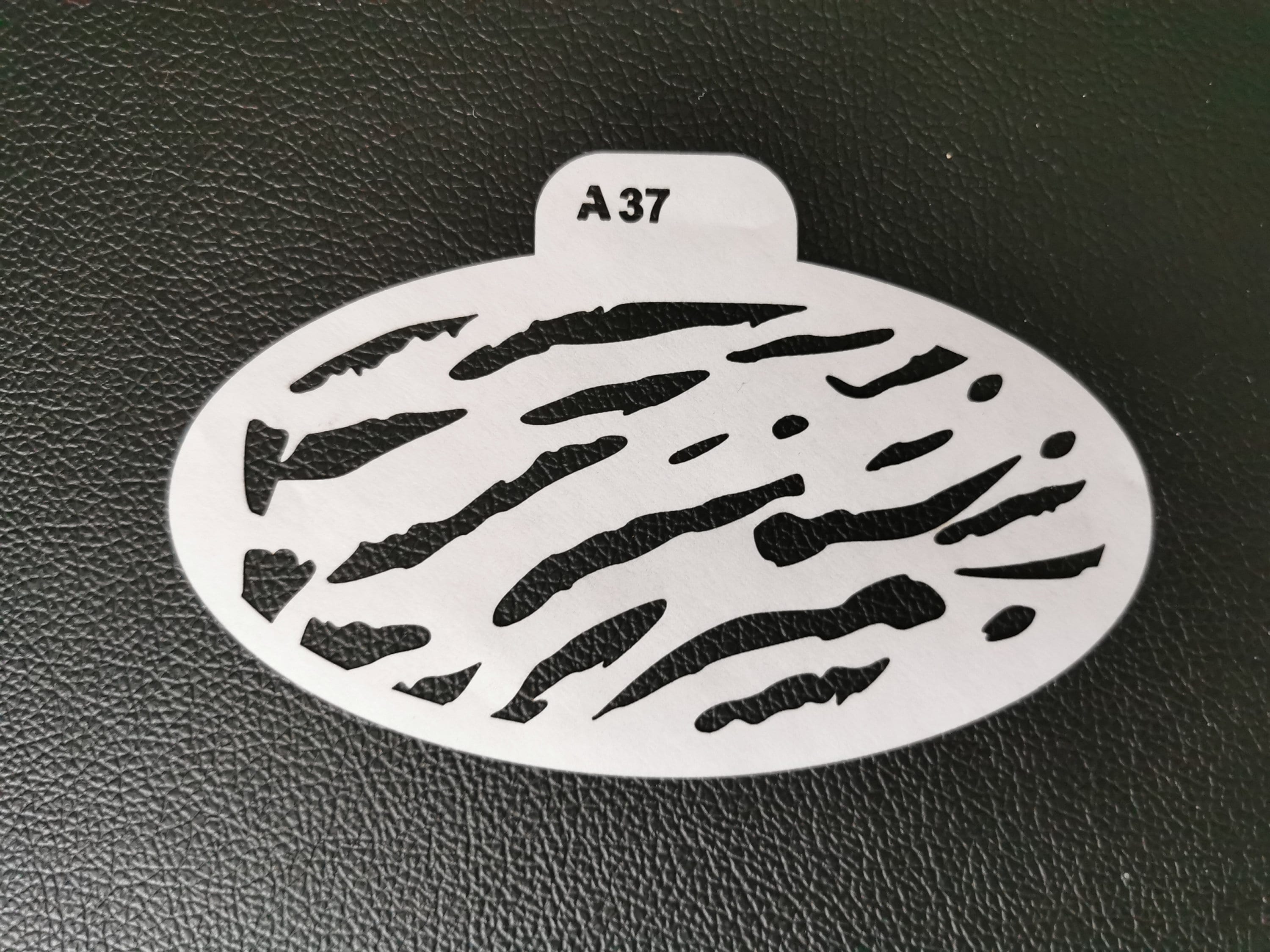 Stencil Set 9 Stencils for Airbrush Body and Face Painting Animal Skins ...