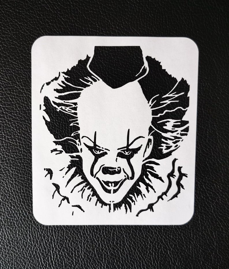 Joker-pennywise-laugh Now Cry Later Stencil Set (190 Micron Mylar) - Etsy