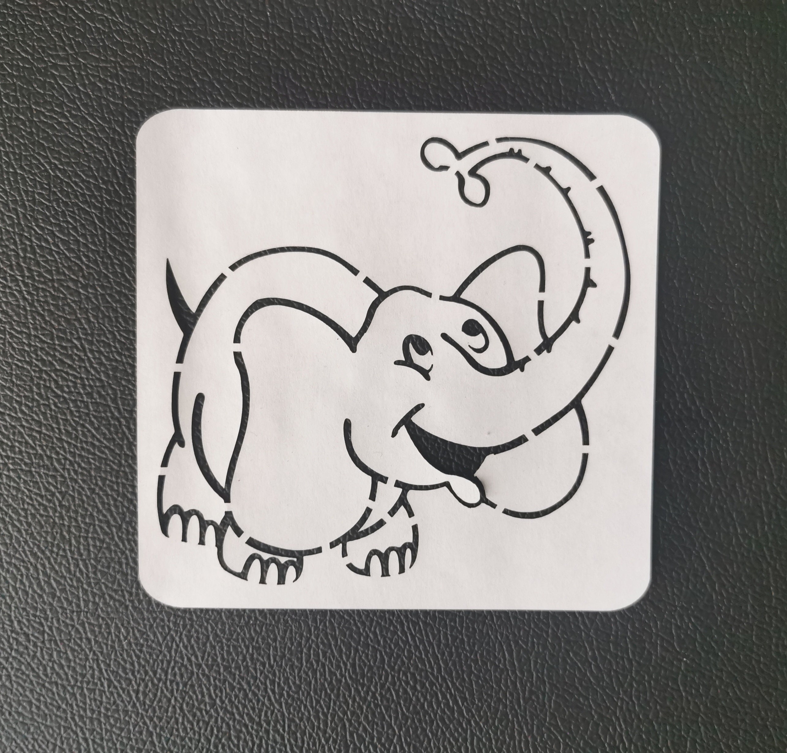 Elephant (cartoon) Stencil Set - Etsy