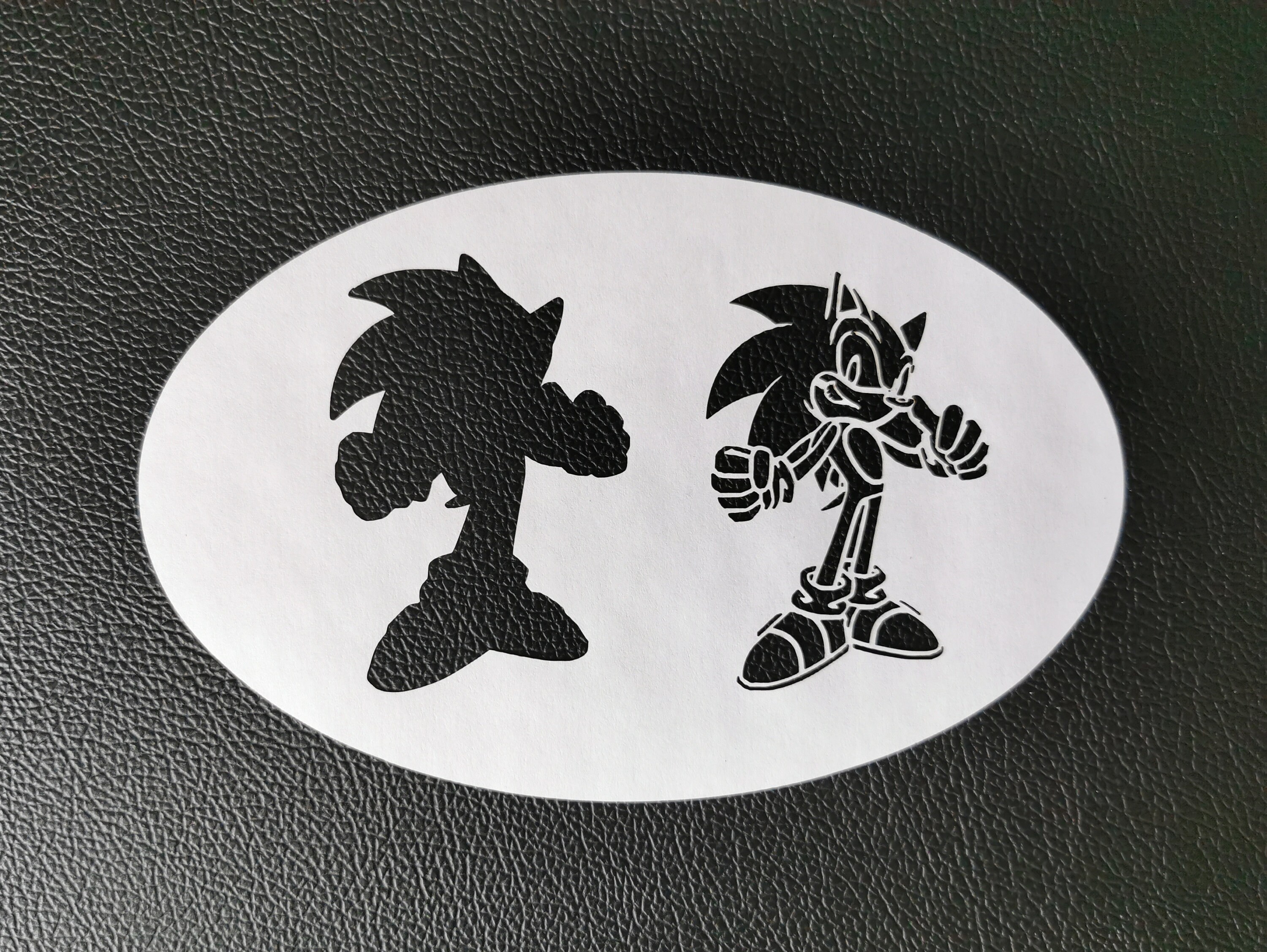 Sonic Stencil Set 190 Micron Mylar (body and Face Painting) - Etsy