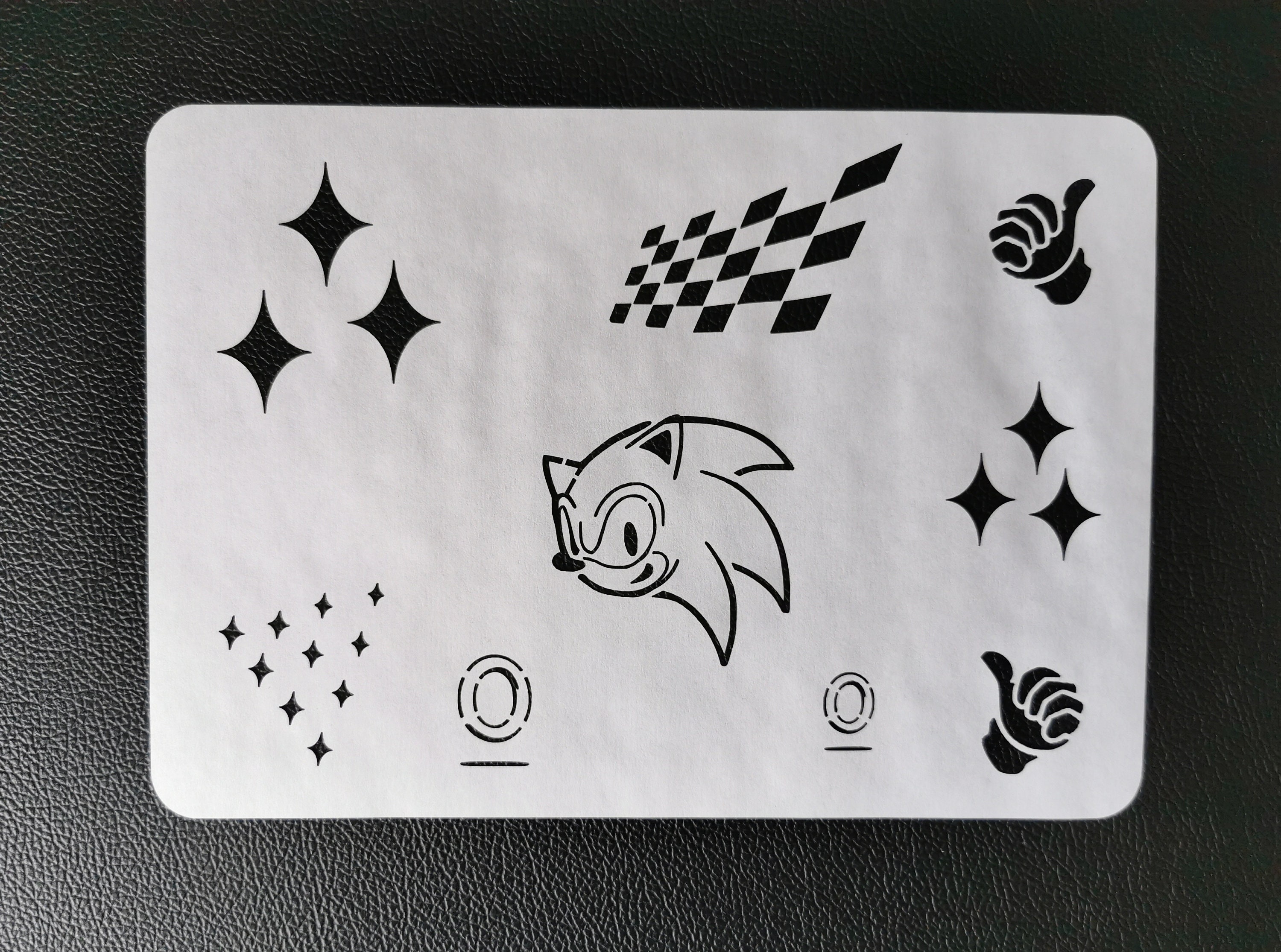 Sonic Stencil 190 Micron Mylar (body and Face Painting) - Etsy