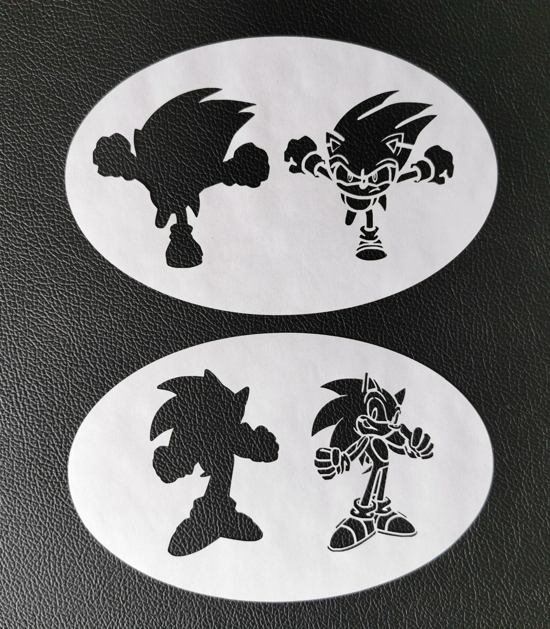 Sonic Stencil Set 190 Micron Mylar (body and Face Painting) - Etsy
