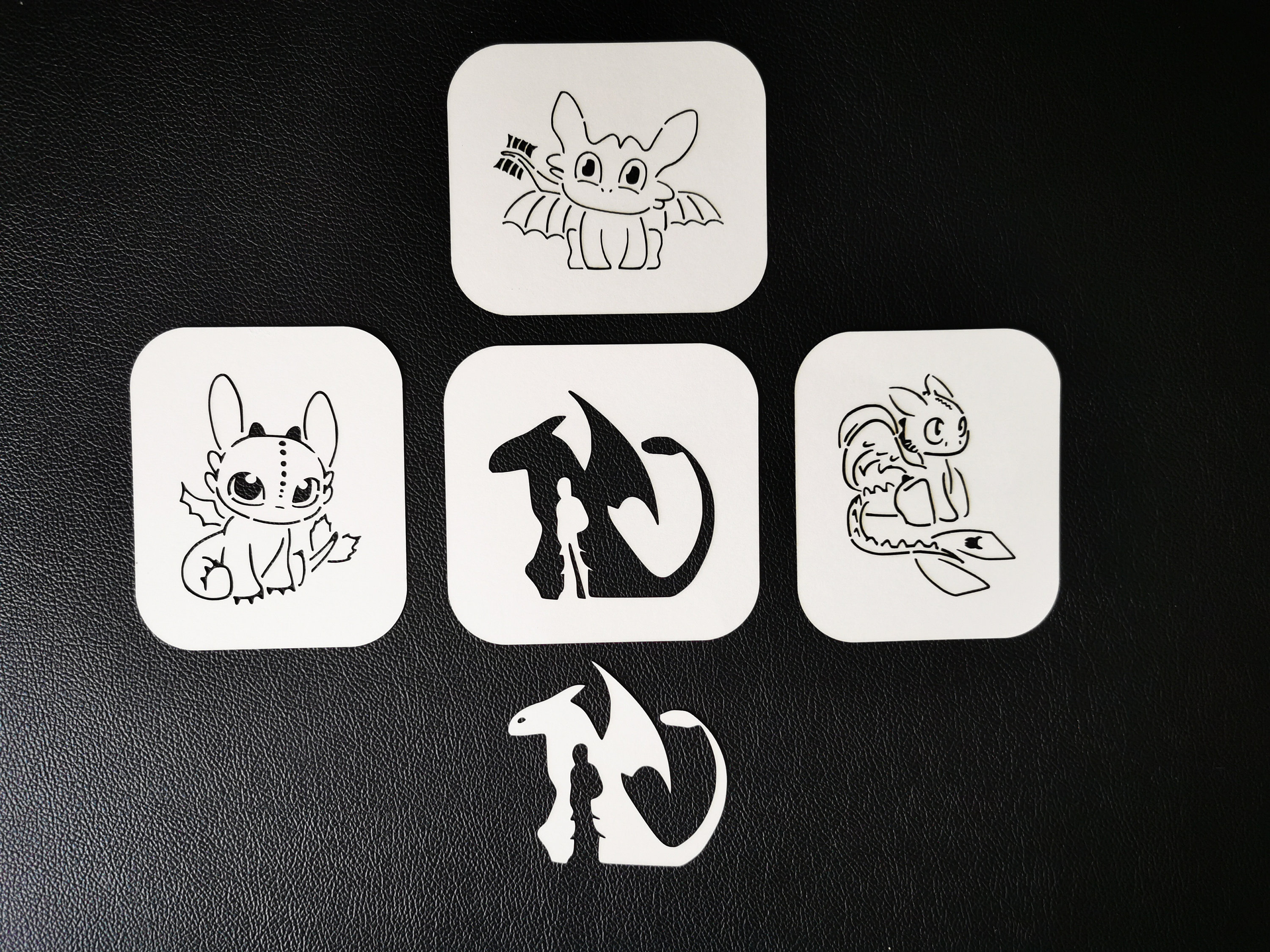 Toothless Stencil Set Mylar 190 - Etsy